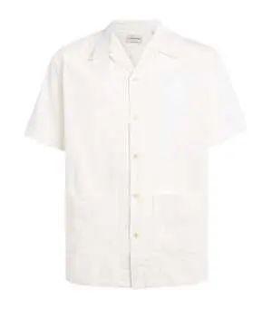 Oliver Peoples Cotton Cuban Shirt - White