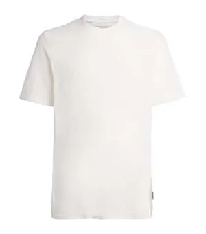 Oliver Peoples Organic Cotton Rib-knit Lynton T-shirt - Beige