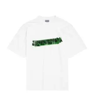 Balenciaga Cotton Messy Spray T-shirt - White