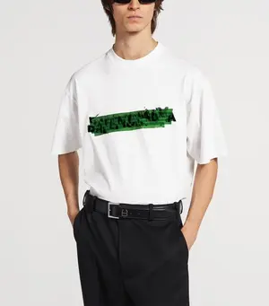 Balenciaga Cotton Messy Spray T-shirt