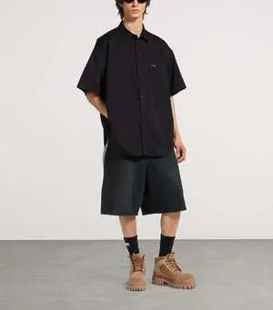 Balenciaga Cotton Workwear Short-sleeve Shirt