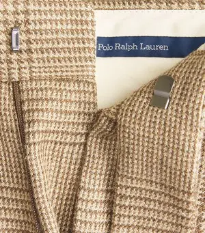 Polo Ralph Lauren Silk-blend Glen Plaid Trousers
