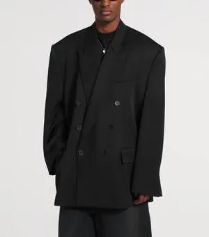 Balenciaga Wool Oversized Too Far Blazer