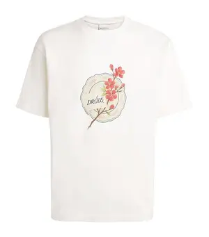 Drole De Monsieur Cotton Porcelain Printed T-shirt - White