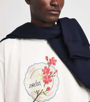 Drole De Monsieur Cotton Porcelain Printed T-shirt - White