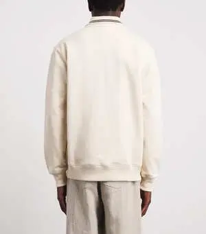 Drole De Monsieur Cotton Pipe-collar Polo Sweatshirt