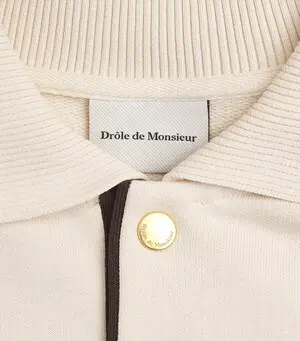 Drole De Monsieur Cotton Pipe-collar Polo Sweatshirt
