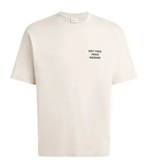 Drole De Monsieur Cotton Slogan T-shirt