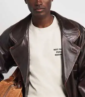 Drole De Monsieur Cotton Slogan T-shirt