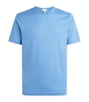 Sunspel Supima Cotton Classic T-shirt - Blue