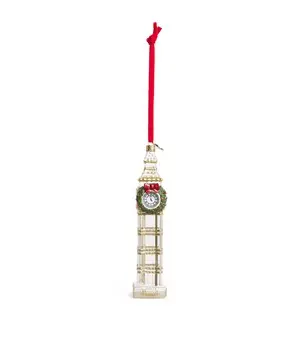 Harrods Clear Big Ben Tree Decoration - Gold