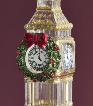 Harrods Clear Big Ben Tree Decoration