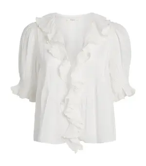 DÔEN Organic Cotton Henri Blouse - Ivory