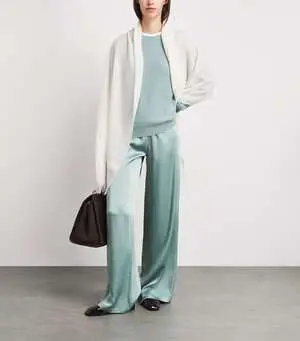 Fabiana Filippi Satin Beaded Trousers