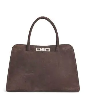 Fabiana Filippi Large Suede Josephine Top-handle Bag