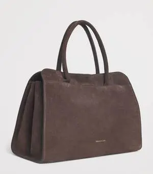 Fabiana Filippi Large Suede Josephine Top-handle Bag - Brown
