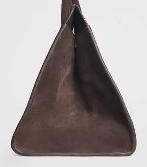 Fabiana Filippi Large Suede Josephine Top-handle Bag - Brown