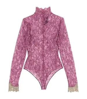 Valentino Garavani Lace Floral Bodysuit