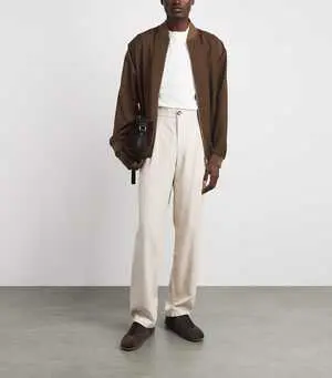 Barena Venezia Virgin Wool Zip-up Bomber Jacket - Brown