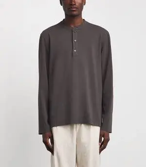 Barena Venezia Cotton Jersey Henley Top