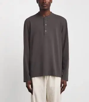 Barena Venezia Cotton Jersey Henley Top
