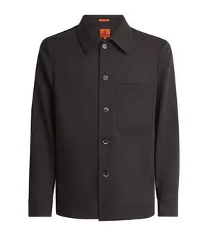 Barena Venezia Tropical Virgin Wool Overshirt - Brown