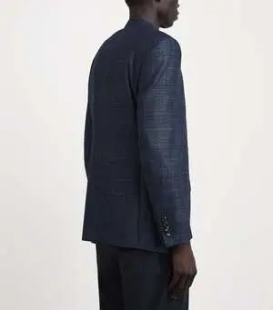 Canali Wool-cashmere-silk Blazer - Navy