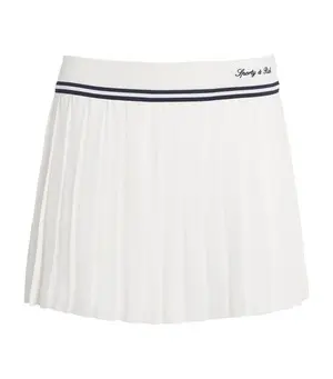 SPORTY & RICH Pleated Abigail Mini Skirt