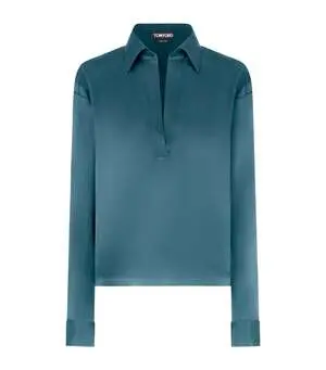 TOM FORD Silk Pyjama Shirt - Green
