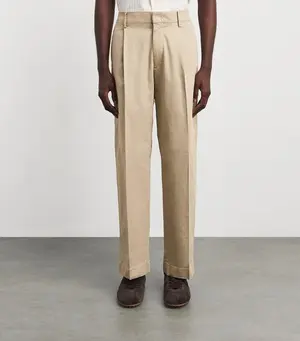 NN.07 Stretch-organic Cotton Kay Pleated Trousers