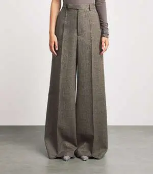 Rick Owens Wool Wide-leg Trousers