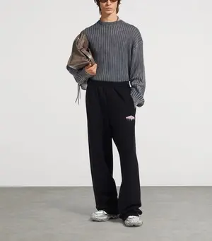 Balenciaga Cotton Wet Brush Baggy Sweatpants