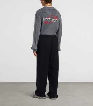 Balenciaga Cotton Wet Brush Baggy Sweatpants