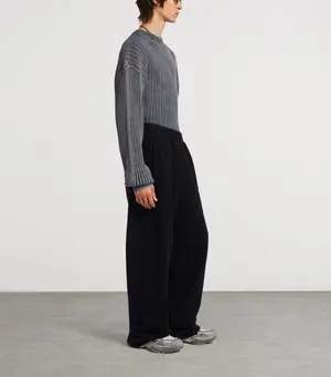 Balenciaga Cotton Wet Brush Baggy Sweatpants