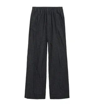 Balenciaga Cotton Check Track Sweatpants