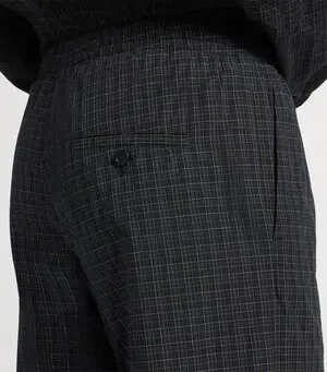 Balenciaga Cotton Check Track Sweatpants