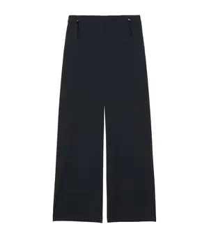 Max & Co. Technical Jersey Wide Leg Trousers - Black