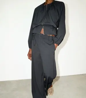 Max & Co. Technical Jersey Wide Leg Trousers