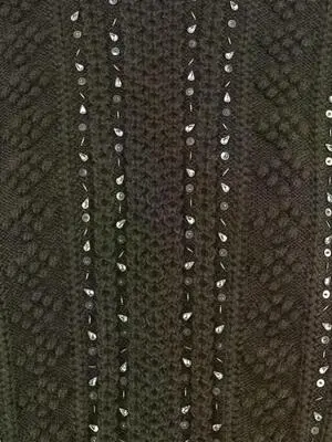 JIL SANDER Sequin-embellished Cable-knit Sweater