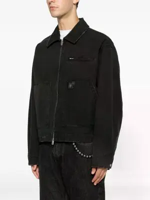 REPRESENT Worker Distressed-effect Denim Jacket