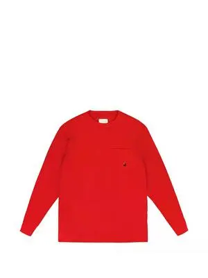 Aimé Leon Dore Logo-embroidered Pocket T-shirt - Red