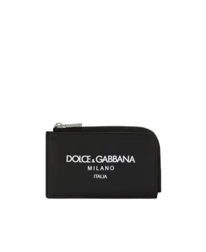 Dolce & Gabbana Dolce Gabbana Logo Printed Zipped Card Case