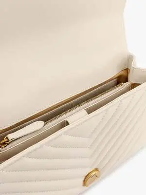 Pinko Chevron Logo Plaque Crossbody Bag
