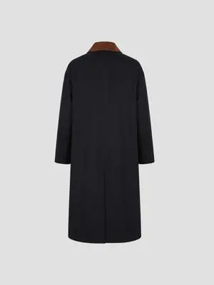 RÓHE Checked Mid-length Coat With Contrasting Collar - No