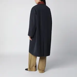 RÓHE Checked Mid-length Coat With Contrasting Collar - No