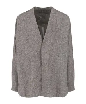 Rick Owens V-neck Long-sleeved Casual Jacket