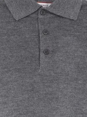Brunello Cucinelli Long Sleeve Polo Shirt - No