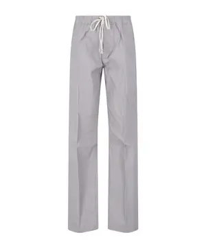 Rick Owens Drawstring Casual Pants - Gray