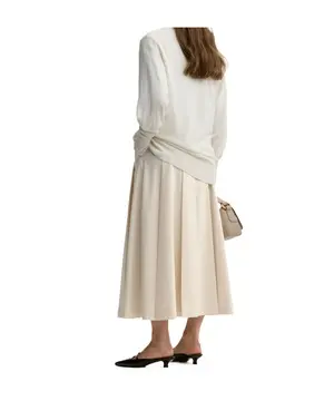 BY MALENE BIRGER Edena Pleated Midi Skirt