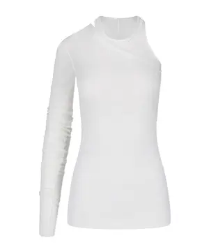 Rick Owens Asymmetrical Cut Out Top - No